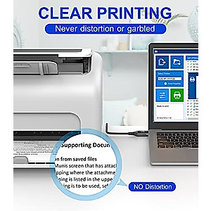 sweguard Printer Cable 10ft, USB 2.0 Printer Cable USB-A to USB-B Cable, High Speed Nylon Braided Scanner Printer Cord for HP Canon Dell Epson Brother Lexmark Xerox Samsung Piano DAC & More-Black