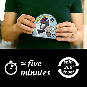 Katamco Toilet Timer (Dad), Funny Gift for Men, Husband, Dad, Birthday, Christmas, Stocking Stuffer. As seen on Shark Tank.