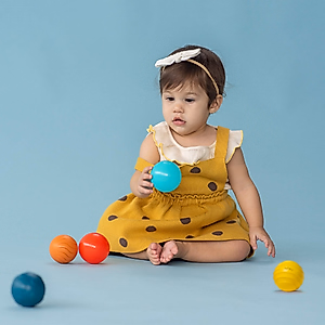 Taf Toys Toddlers Object Permanence Ball Drop Stacker, Made of Strong & Durable Cardboard Box & Plastic Cover Perfect Developmental Toy for Tummy-Time