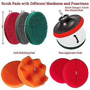 Xboken 27Pcs Car Cleaning Kit with Car Detailing Brush Set,Drill Brush Set,Drill Polishing Pads Kit,Car Cleaning Tool Kit for Engine,Wheels,Interior,Exterior,Leather,Air Vents