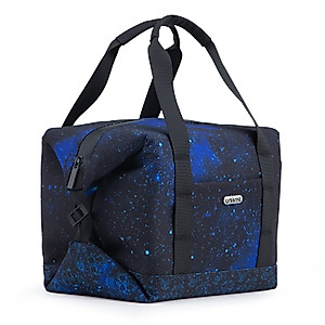 UNIKER Insulated Lunch Bag Foldable,Leakproof Lunch Box for Travel,Lunch Tote Reusable Meal Prep Container Bag,Bento Box Cooler Bag for Work Picnic Box Dark Blue