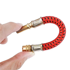 Yungeln Pump Extension Hose Extended Air Inflator Tube Inflatable Mouth Hose Pump Compatible for Xiaomi 1S M365 Pro Electric Scooter Inflatable Tyre Extension Valve for Bicycle Motorcycle