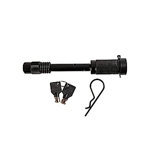 Tulga Fifth Wheel Co Trailer Hitch Lock Pin for 2 Inch and 2 1/2 inch Hitch Receivers Trailer Accessories for 5/8 inch Pin Holes Universal Fit for Boat Cargo Trailer (Black)