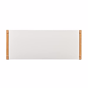 Linon Home Decor Products Boden White and Natural Low Bookcase