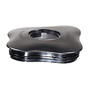 Blender Lid and Center Cap for Clover Leaf Shaped Oster Blender Jars Black