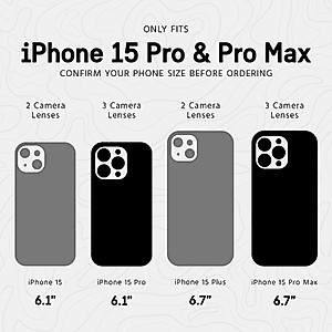 Pelican Camera Lens Protector w/ Aluminum Rings for iPhone 15 Pro Max/iPhone 15 Pro - 9H Tempered Glass - Durable Anti-Scratch, Anti-Shatter, HD View w/Night Shoot, Case Friendly, Easy Install - Black