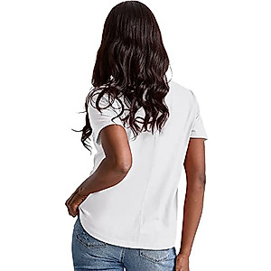 Hanes Originals Tri-Blend, Lightweight T-Shirt for Women, Relaxed Fit, ECO White, X Large