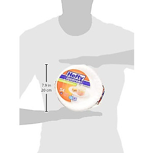 Hefty Everyday Foam Snack Plates, 7 Inch Round, 54 Count (Pack of 8), 432 Total