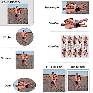 Custom Design Your Own Vinyl Decals Stickers Labels. Upload Your Photo, Text, Logo, or Image. UV Fade Resistant, Dishwasher Safe, Vinyl Has Air Release Adhesive for Bubble Free Installation.