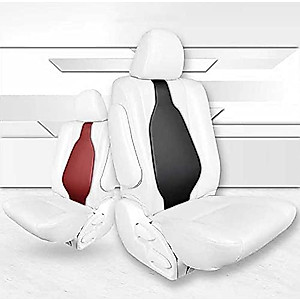 New Upgrade Air Seat Cushion for Car- Innovative Car Seat Cushion - Car Back Cushion for Pain Relief in All Areas of The Back - Black Patent ,Comes with 4 Car Hooks,1 Pack(Black, Linen)