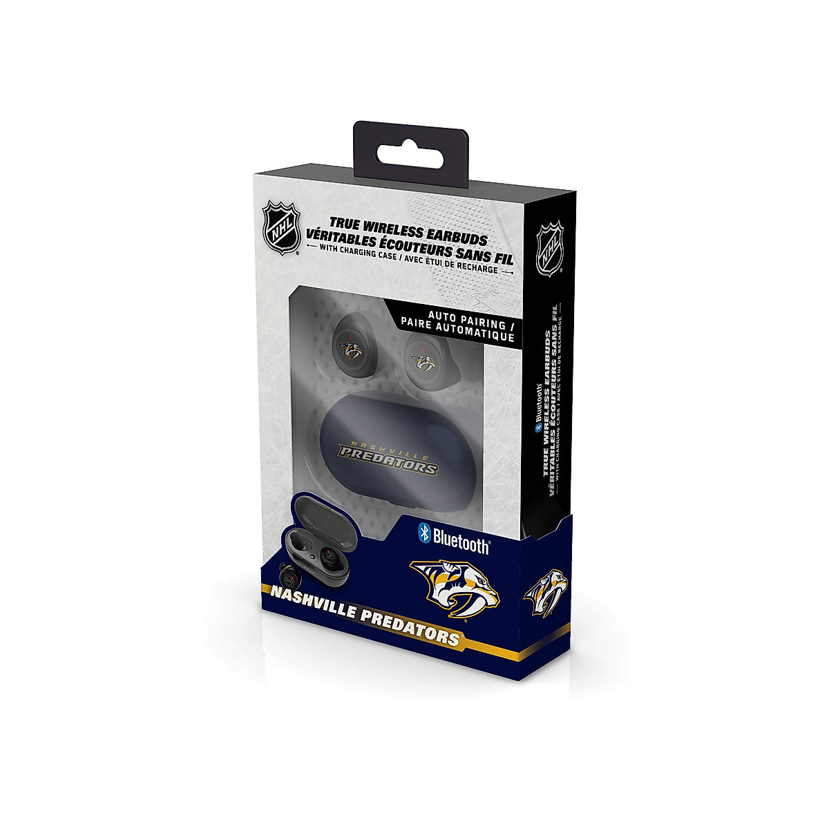 NHL Nashville Predators True Wireless Earbuds, Team Color