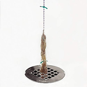 DrainWig Shower Drain Hair Catcher, Disposable Drain Protector, Flower, 2 Pack