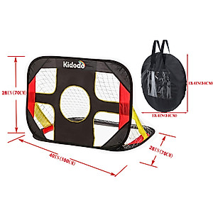 Kidodo Soccer Goal for Backyard Kids Soccer Goals for Kids pop up Soccer Goal net for Toddler Goal net Targets Portable Soccer Goal net Mini Soccer Goal Training Football 1 Goal