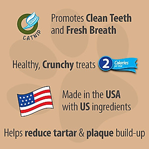 Emerald Pet 6 Pack of Catnip Feline Dental Treats, 3 Ounces Each, Grain-Free Cat Treats Made in The USA