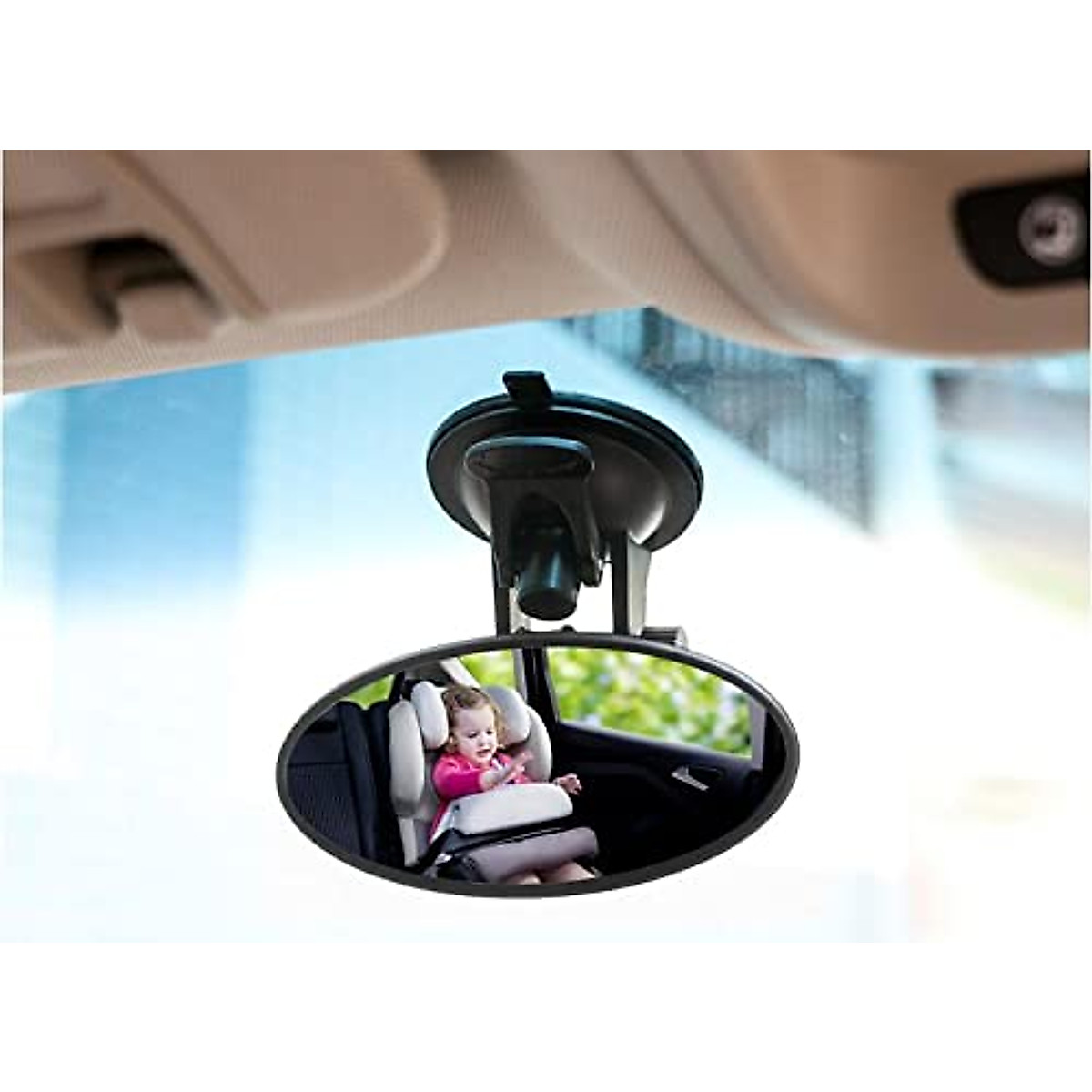 Adjustable Car Interior Baby Kids Rear View Mirror For Seat With Suction Universal Baby Car Mirror Adjustable Interior Rear View Kid Monitor +Suction Adjustable Wide