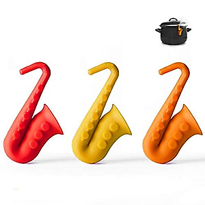 XYG Spill-Proof Steam Releaser Pot Lid Holders,Silicone Lid Lifters for Pots and Saucepan,Boil Over Stopper,Kitchen Gadgets for Cooking (3)