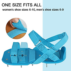 Opmeiro Lawn Aerator Shoes - Fully Assembled Soil Aeration Shoe Pair - Yard Aerator Tool for Aerating Patio Garden Grass Lawn