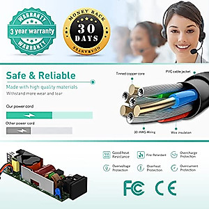HKY 30V 333mA Adapter for HP 0957-2286 0957-2290 0957-2398 Deskjet 1050 1000 1051 1055 2050 2060 2512 3050 3052 3015A 3052A 3056A 2514 3051A 3511 3512 3055 3515 J110 J410 J510a J611 Printer Power Cord