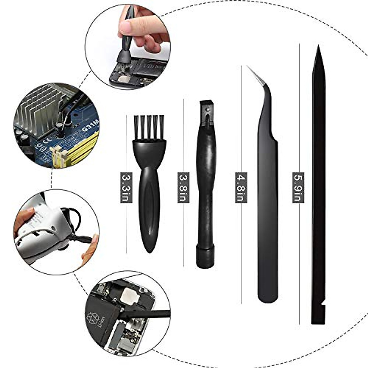 Screwdriver Set for MacBook, Tri-Wing Phillips Pentalobe 5 Pentalobe T5 Pentalobe T6 Screwdrivers Repair Tool Kit for Apple MacBook Mac Retina Pro Air