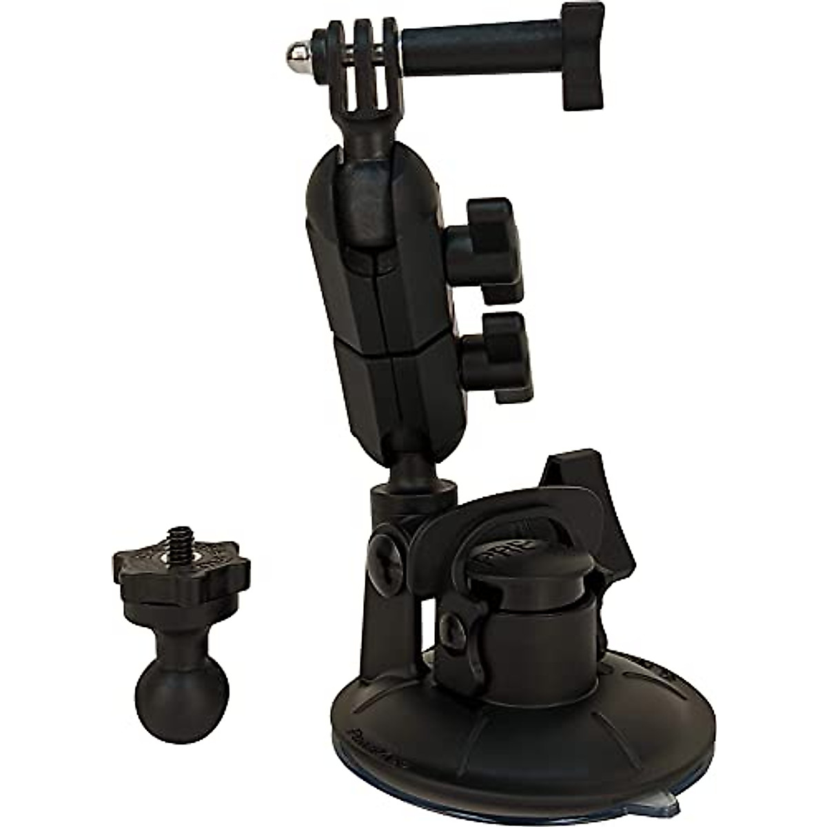 Panavise AcitonGrip 13130 Action Grip Double Knuckle Suction Cup Camera Mount (Matte Black)