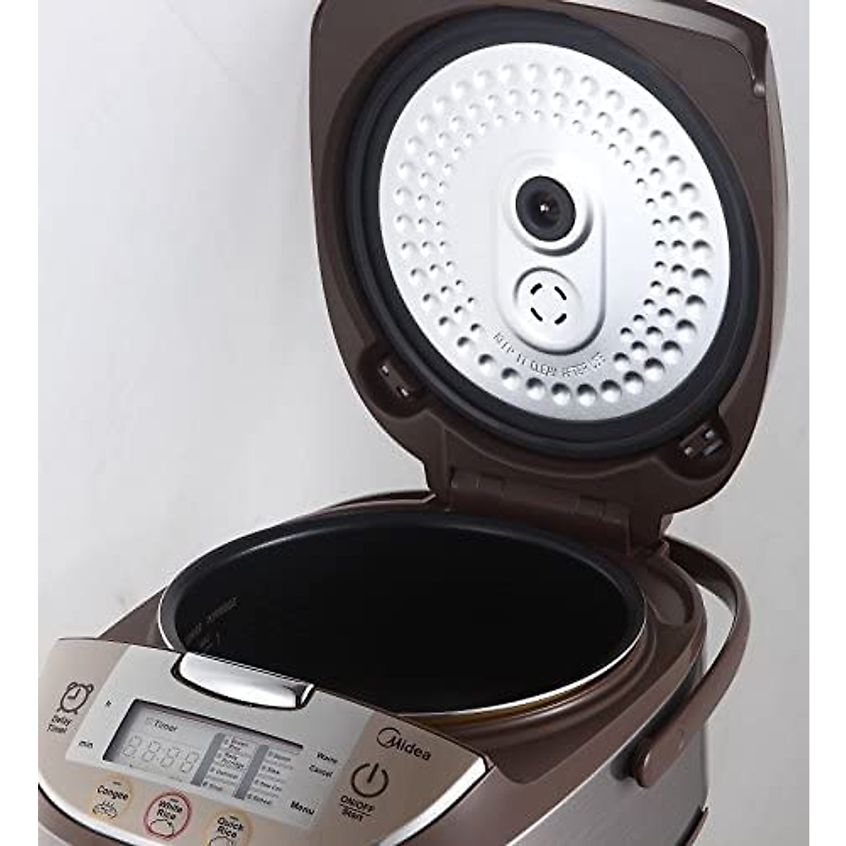 Midea Micom Rice Cooker, Digital Multi-Functional Ricer Cooker/Steamer, Brown Rice, Slow Cooker (3L/5.5Cup, Champange) MB-FS3017