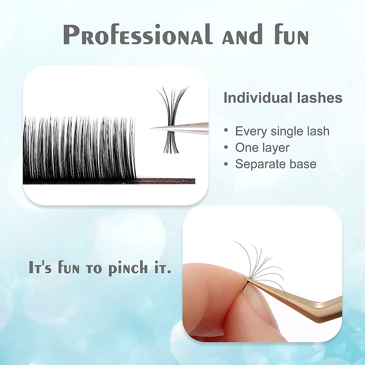 DF Lash Extension Volume Lashes Extension 0.05 CC Curl 15-20mm Mixed Tray Individual lash Extensions Classic Lash Extensions Soft Matte Black Single Eyelashes Professional Salon Use