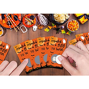 JUESMOS Halloween Scratch Off Cards 30Pcs Spooky Ghost Halloween Party Scratch Off Game Cards Funny Halloween Activity for Groups Kids Adults Halloween Baby Shower Birthday Party Game Favor Supplies