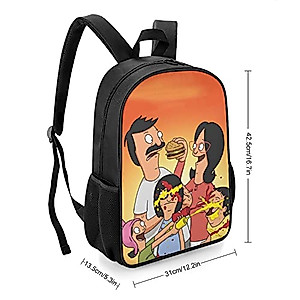 Bob's Happiness Burgers Student Backpack School Bag Multipurpose Daypack Satchel Rucksack For Girls Boys