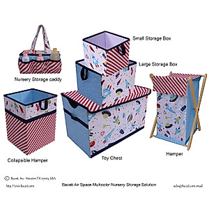 Bacati Space Multicolor Nursery/Kids Room Storage (Nursery Storage Caddy)