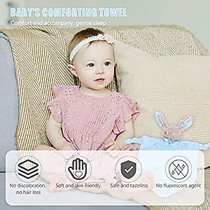 Kisangel Baby Appease Towel Soft Security Blanket Girl Blanket Newborn Gifts for Baby Blankets
