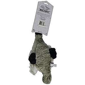 Multipet Canada Goose Migrator Bird Plush Dog Toy, Gray, 16" (37762), All Breed Sizes