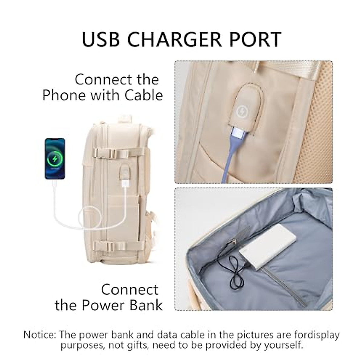 MOLNIA Large Travel Backpack for Women & Men with Shoe Compartment, Airline Approved Carry on Backpack 17.3" Laptop Backpack with USB Port Casual Daypack for Work, Business, College