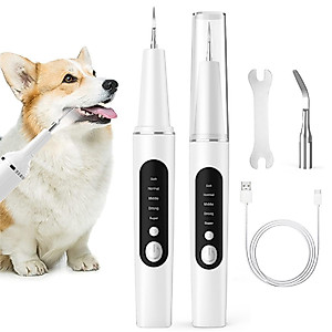 ANLV Pet Toothbrush Kit All-in-one Oral Care 1 Set Durable Dental High Efficiency Dog Plaque Remover White