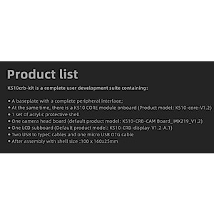 Kendryte K510 CRB-KIT Developer Kit Based on Dual-core 64-bit RISC-V AI SoC Chip 512M LPDDR3+16GB eMMC 5.1 Storage Support Linux System for AI Deep Learning