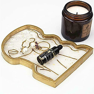 EORTA 3 PCS/Set Resin Tray Silicone Molds with Women Body Abstract Paintings Jewelry Holder Mold for Crafts, Decor, Storage, Irregular Shape, 6.2 Inch