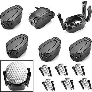 Brccee AC 6 PCs Golf Ball Pick Up Retriever Grabber Claw Sucker Tool Mini Foldable Plastic Claw Grabber Sucker Golf Accessories