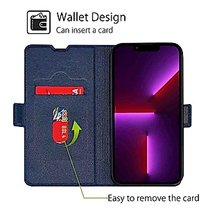CYR-Guard Phone Cover Wallet Folio Case for Oppo REALME 7 PRO, Premium PU Leather Slim Fit Cover for REALME 7 PRO, Easy Use, Blue