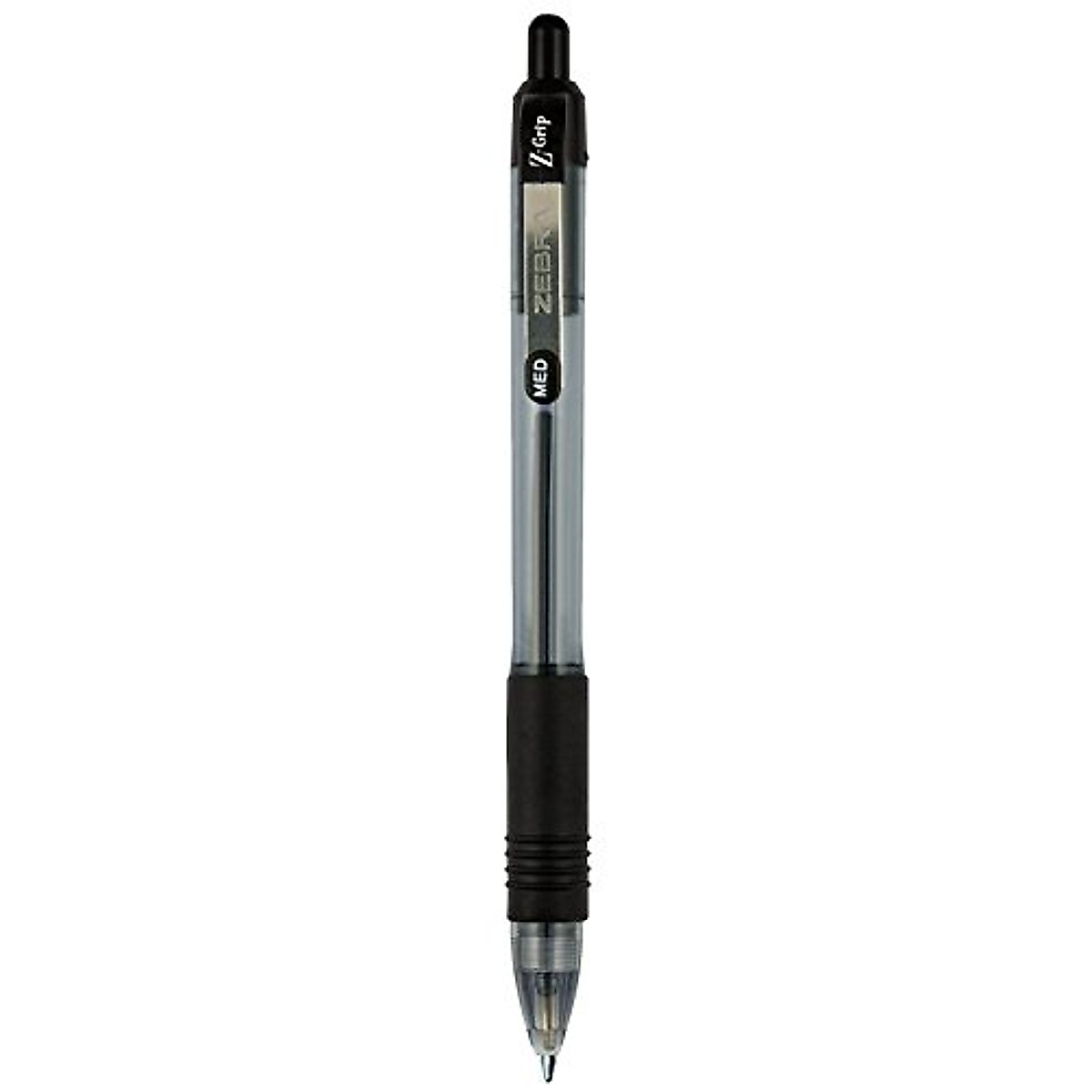 Zebra Pen Z-Grip Retractable Ballpoint Pen, Medium Point, 1.0mm, Black Ink, - 48 Pieces, Model Number: 22148