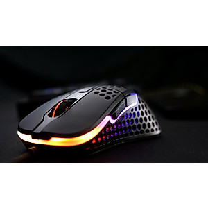 XTRFY M4 RGB, Ultra-Light Wired Gaming Mouse, Ergonomic Design for Right-Handers, Cutting-Edge Pixart 3389 Sensor, Adjustable RGB Lighting, Black Edition