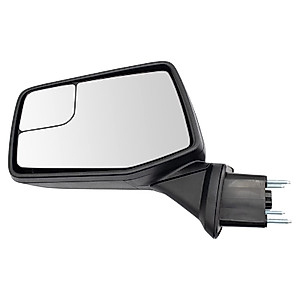 TRQ Left Mirror Manual Drivers Side Compatible with 2019-2023 Chevrolet Silverado 1500 2022 Silverado 1500 LTD GM1320582