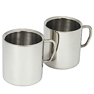 Chef Craft Select Durable Mug, 2 piece set, Stainless Steel