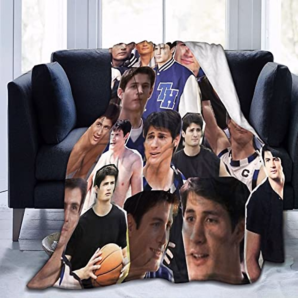 Blankets Nathan Scott Collage Soft and Comfortable Warm Fleece Throw Blankets Yoga Blankets Beach Blanket Picnic Blankets for Sofa Bed Camping Travel … (60"x50")