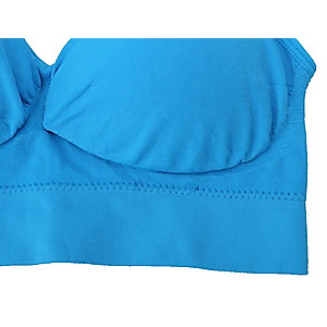 ohlyah Women s Seamless Wire-Free Bra with Removable Pads pack 5 Pack black White Nude Blue Purple XXXL 38DD 40D 42C 42D 44B 44C