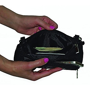 Open Road Girl Adjustable Strap Hip Purse for Women with Lobster Claw Clips, Three Ways to Wear: Hip Clip, Strap It Around, and Over Your Shoulder(Studded with Rhinestones)