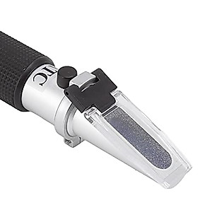 Alcohol Refractometer, Accurate Data Liquor Refractometer 0‑80% Range Adjustable Eyepiece Calibration Screw Fast Measurement for Wine Making