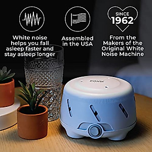 Yogasleep Dohm UNO White Noise Sound Machine (White) With Real Fan Inside for Non-Looping White Noise, For Travel, Office Privacy, Meditation, Sleep Aid For Adults & Baby, Registry Gift
