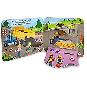 Peek-a-Flap Dig! - Construction Lift-a-Flap Board Book for Babies and Toddlers; Ages 2-7