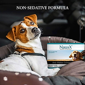 Nausx (51-90lbs Anti Nausea/Motion Sickness Treatment and Preventative for Dogs (NSXL)