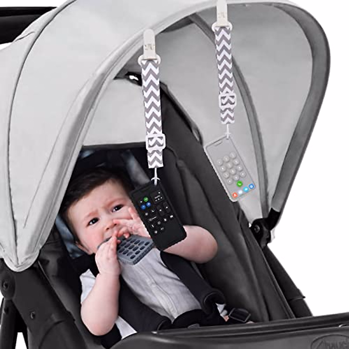 GOQELK Baby Teething Toys, Teething Toys for Babies 0-6-12-18 Months, Phone Teething for Babies, Teethers for Babies Boys Girls Baby Molar Teether Chew Toys Set | (Pack of 2)…