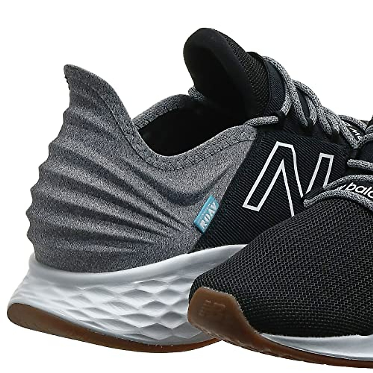 New Balance Men's Fresh Foam Roav V1 Sneaker, Black/Light Aluminum, 11 W US